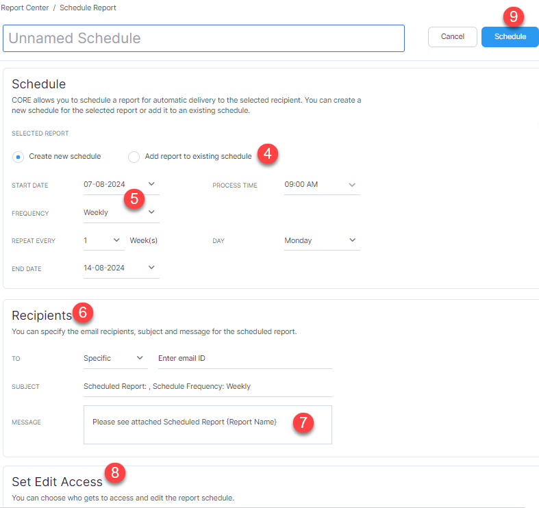 Report Center – CORE Help Center