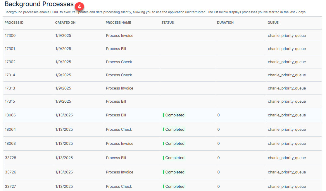Background Processes – CORE Help Center