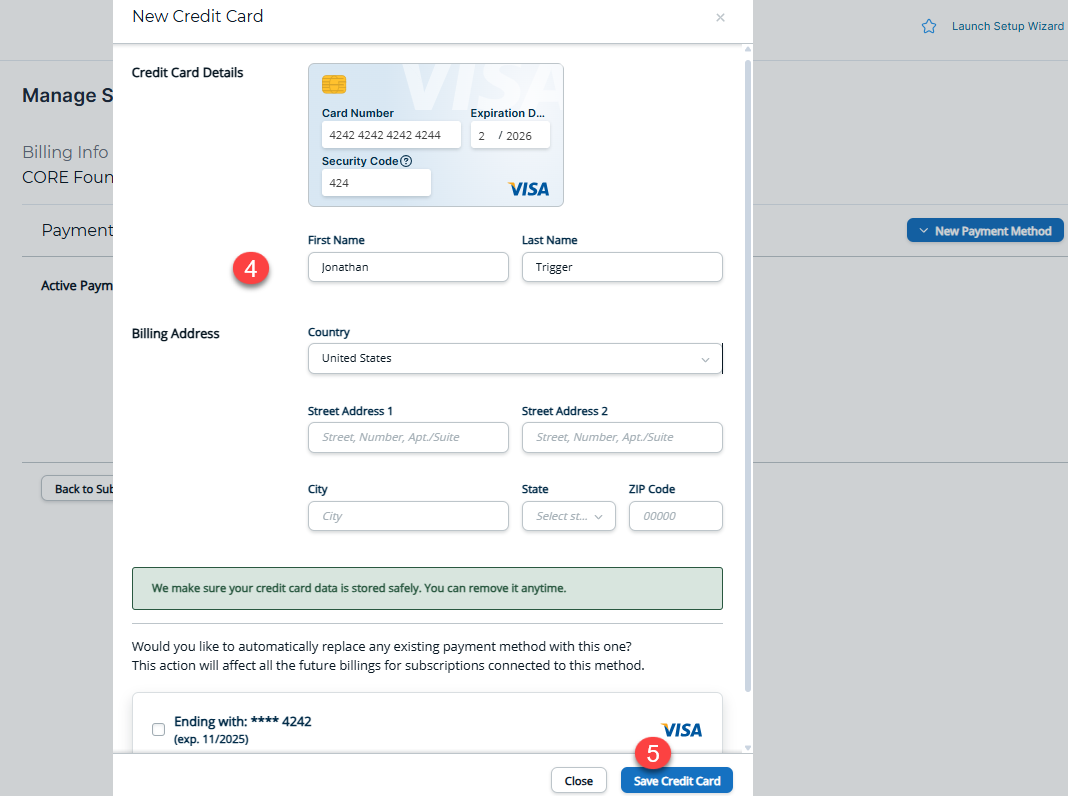 Manage Subscriptions – CORE Help Center