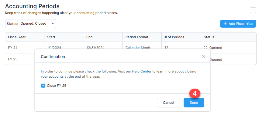 Accounting Periods – CORE Help Center