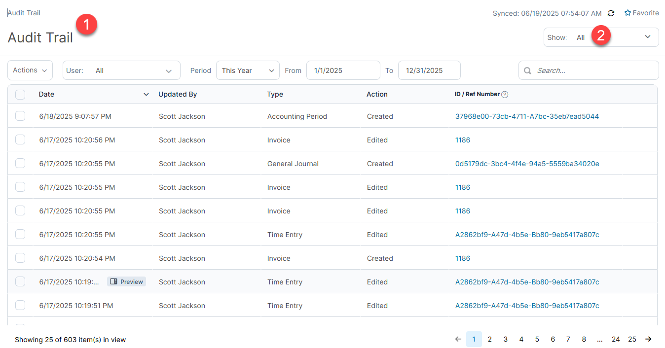 Audit Trail – CORE Help Center