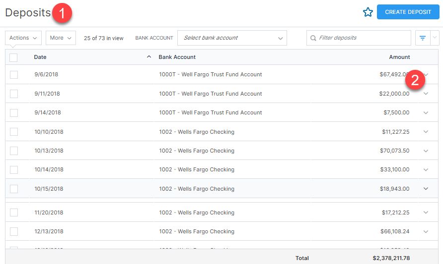 Deposits – CORE Help Center