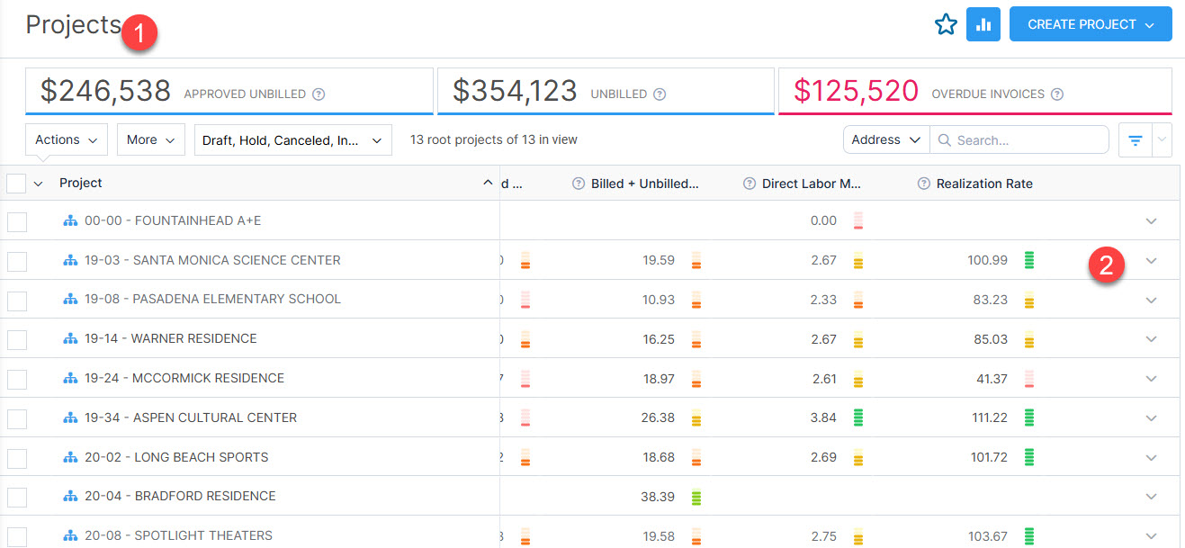 Project Center: Settings - Details – CORE Help Center