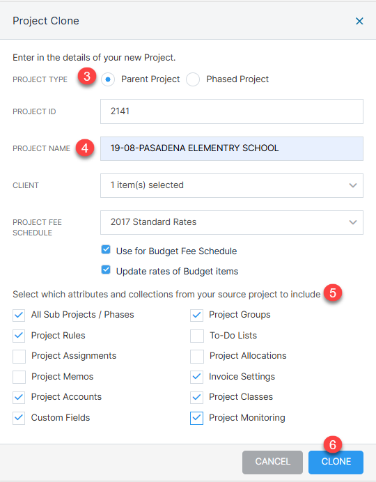 Project List View – CORE Help Center