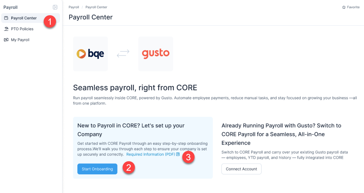Payroll Center – CORE Help Center