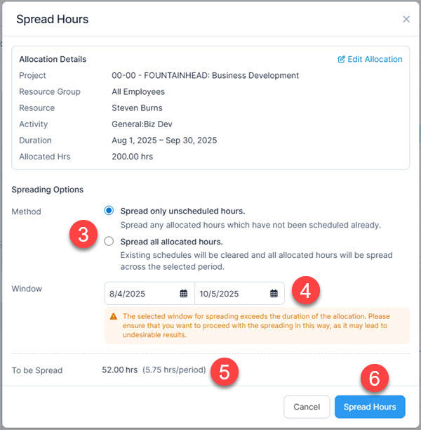 Allocation & Forecasting – CORE Help Center