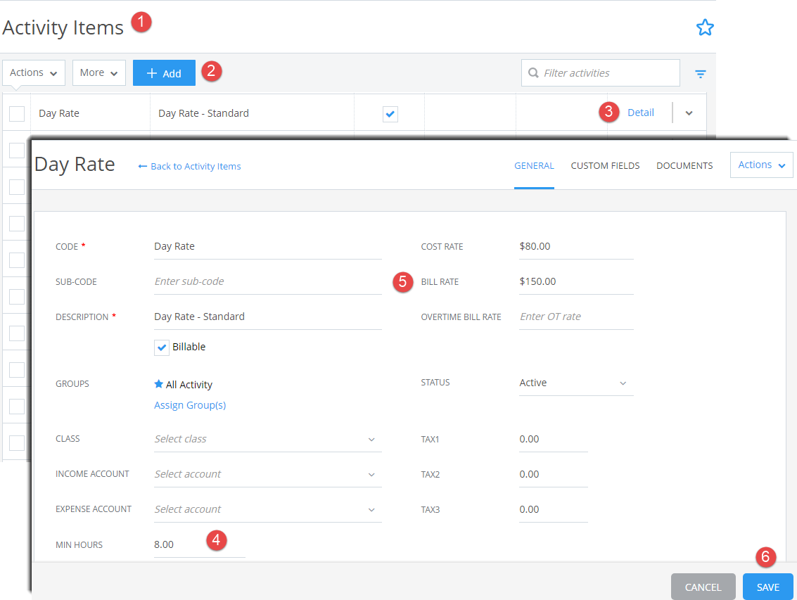 Billing day rates – CORE Help Center
