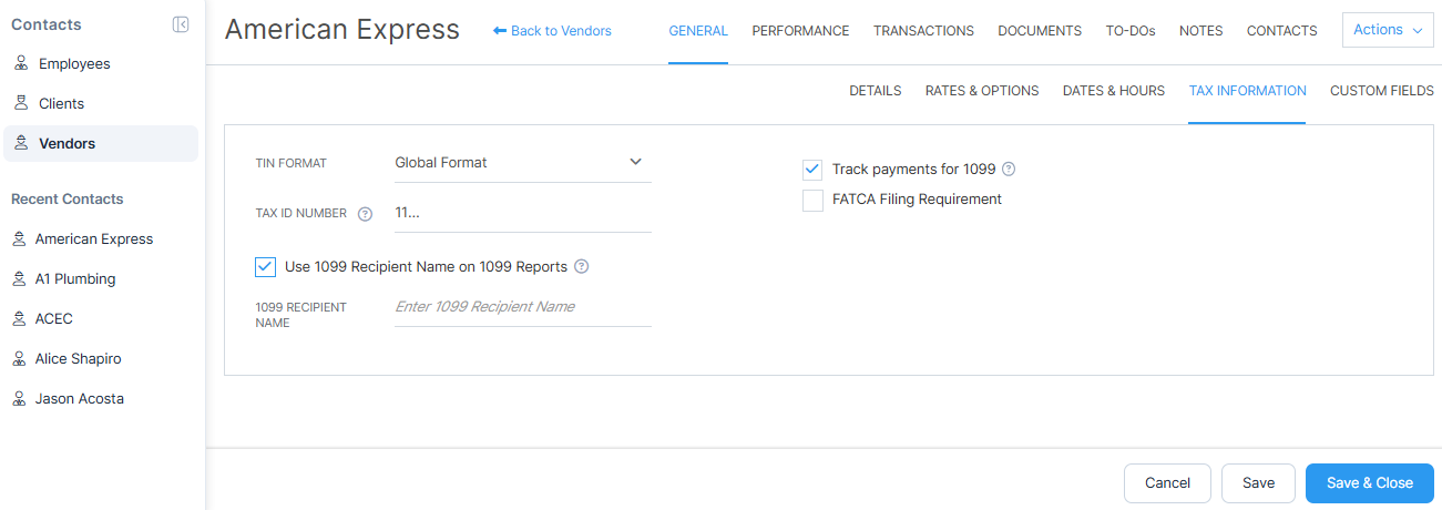 Setting up and printing Forms 1099/1096 – CORE Help Center