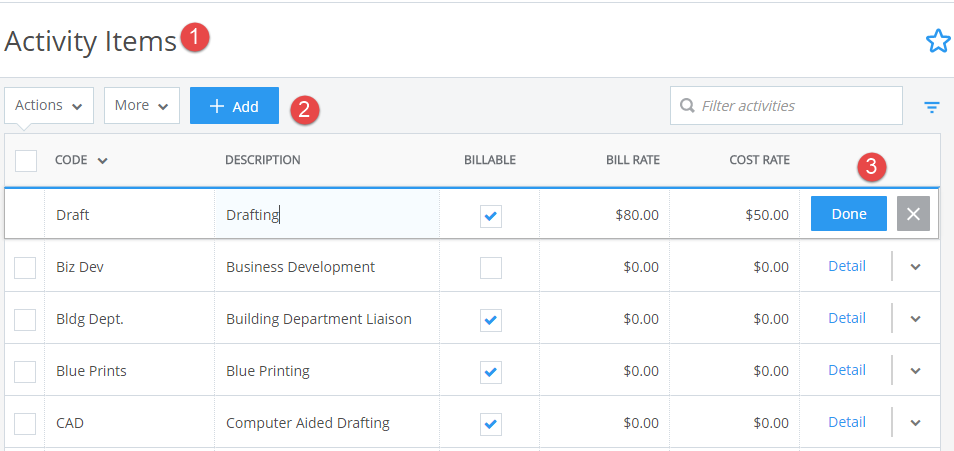 Activity Items – CORE Help Center