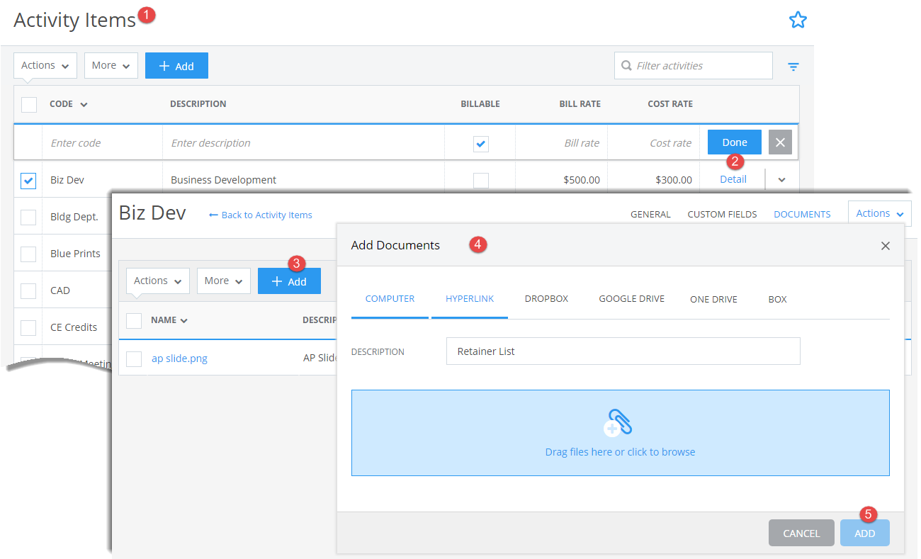 Activity Items – CORE Help Center