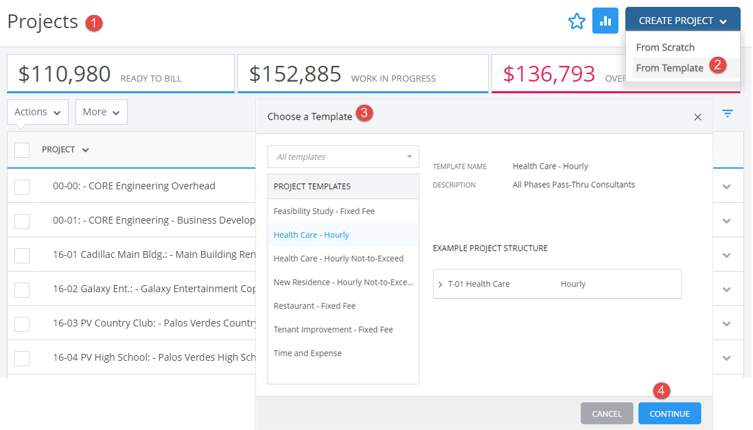 Projects – CORE Help Center
