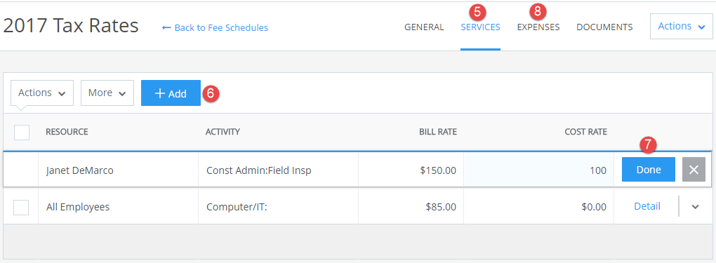 Fee Schedules – CORE Help Center