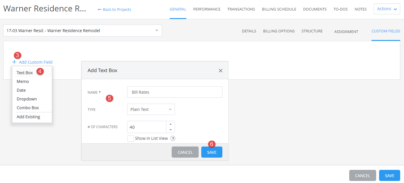 Projects – CORE Help Center