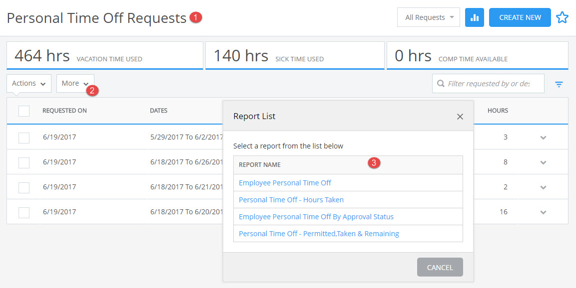 Personal Time Off Requests – CORE Help Center