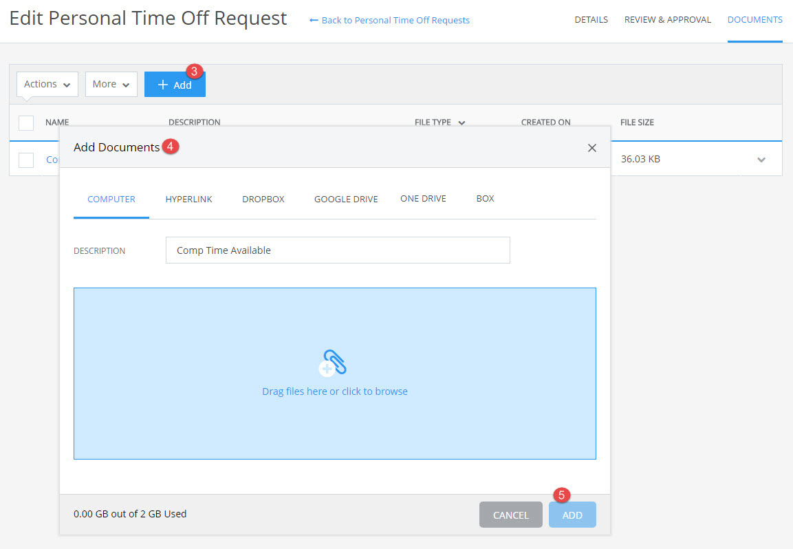 Personal Time Off Requests – CORE Help Center