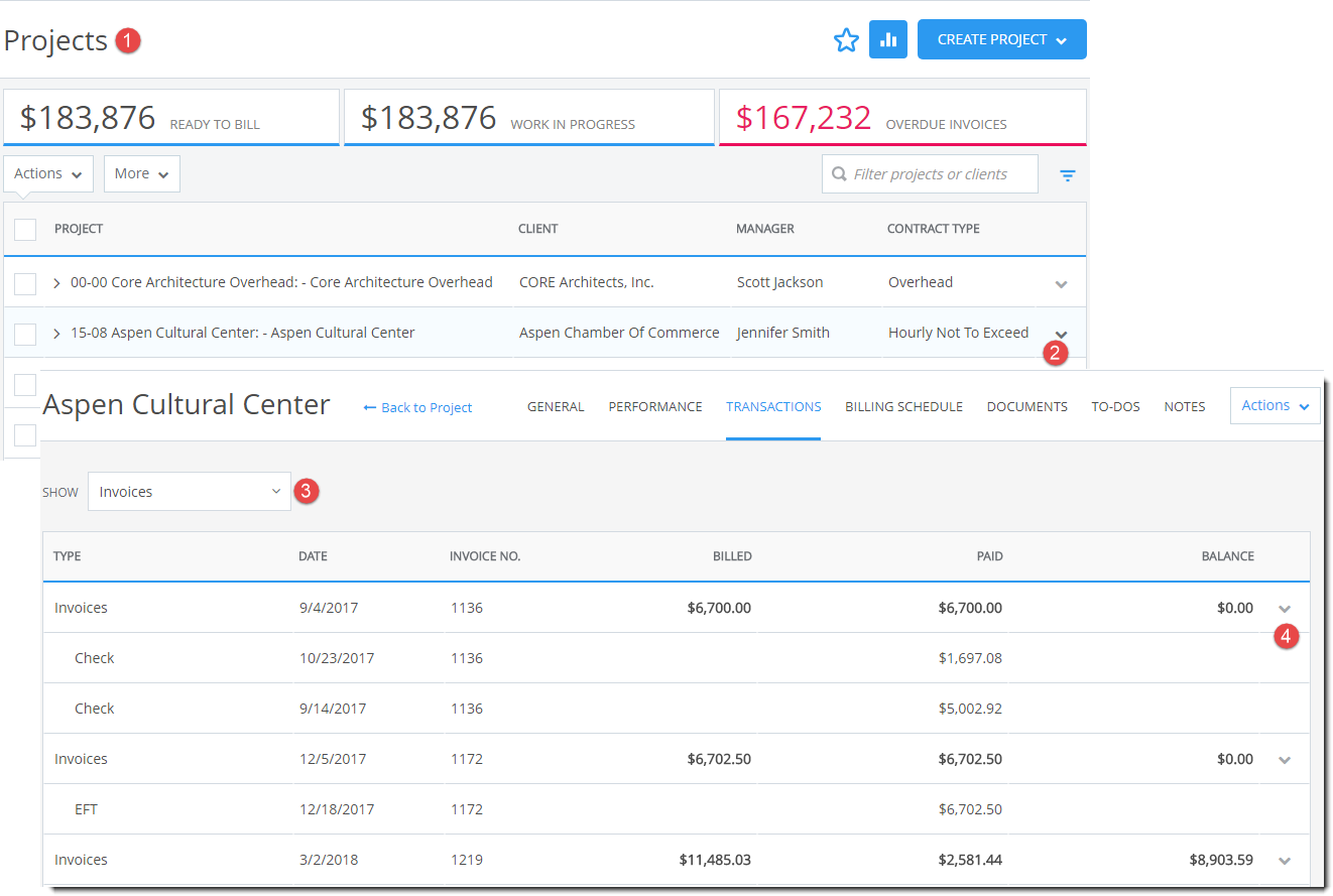 Projects – CORE Help Center