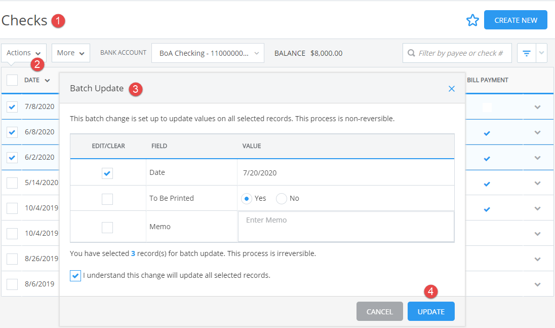 Checks – CORE Help Center