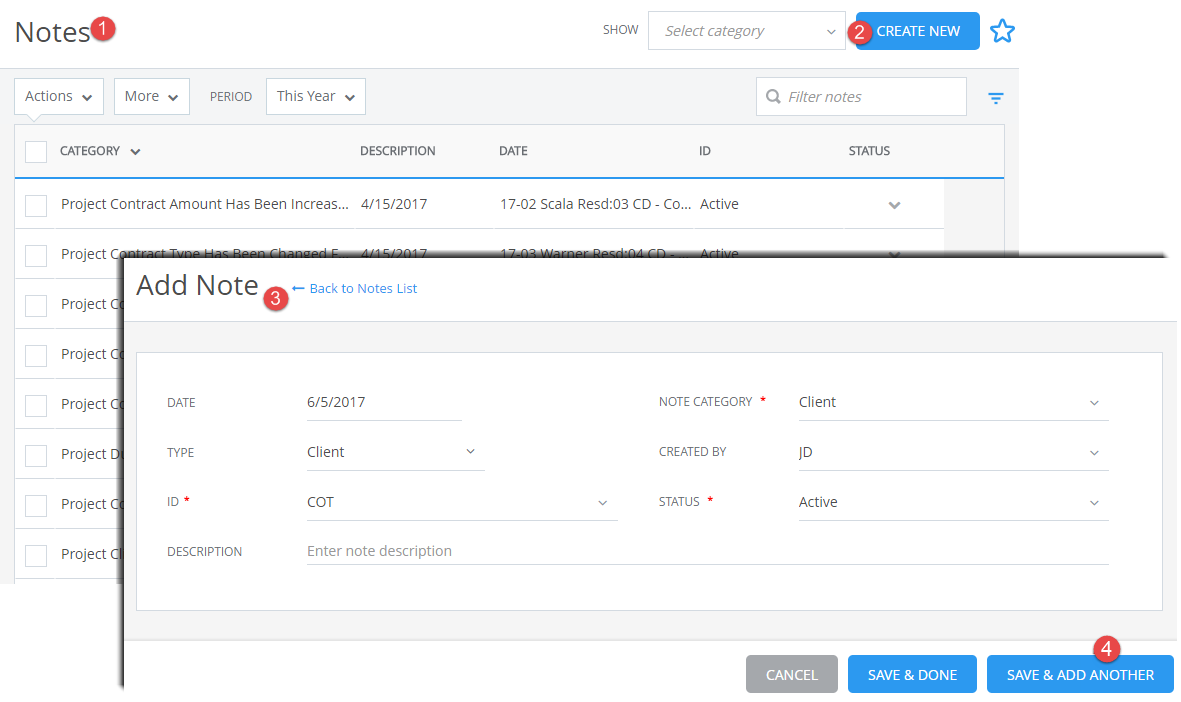 Notes – CORE Help Center