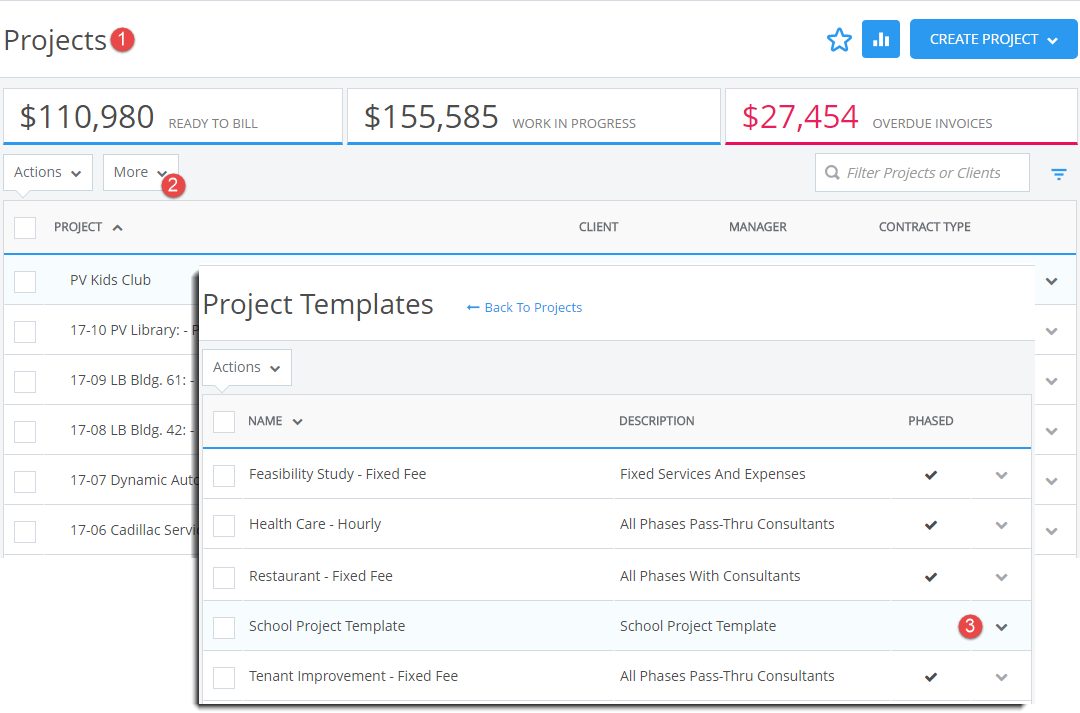 Project Templates – CORE Help Center