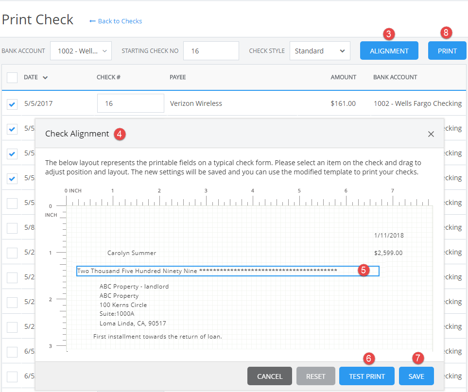 Print Checks – CORE Help Center