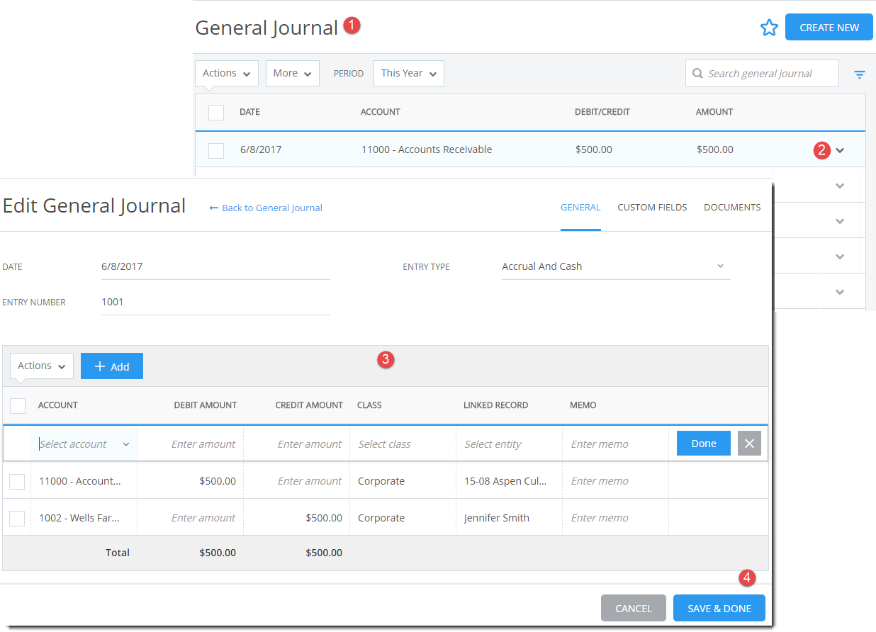 General Journal – CORE Help Center