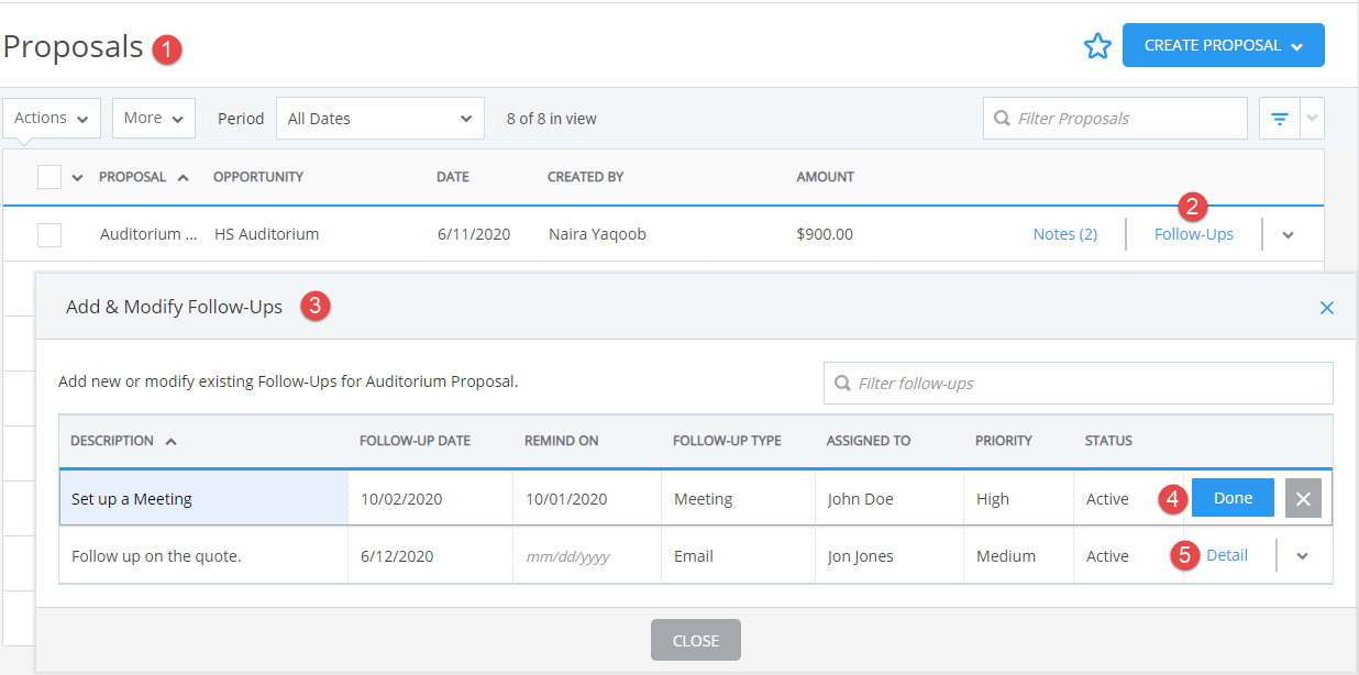 Proposals – CORE Help Center