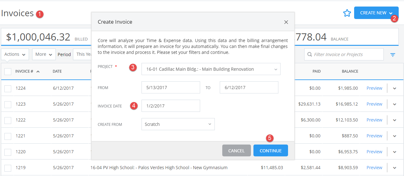 Invoices – CORE Help Center