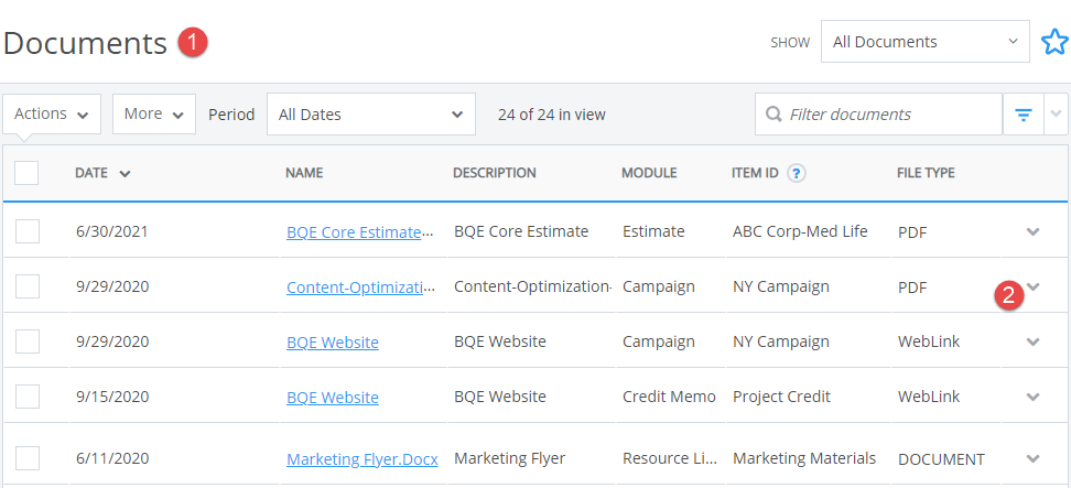 Documents – CORE Help Center